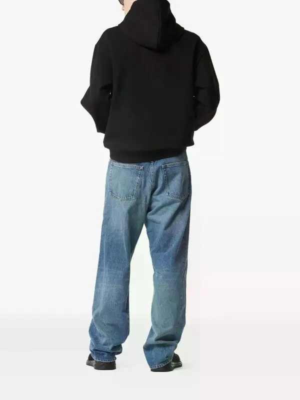 Mcm Essential Ponte Logo-patch Hoodie - Black