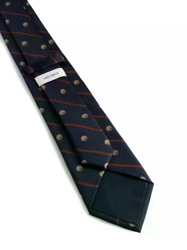 LES DEUX Striped Basketball Neck Tie
