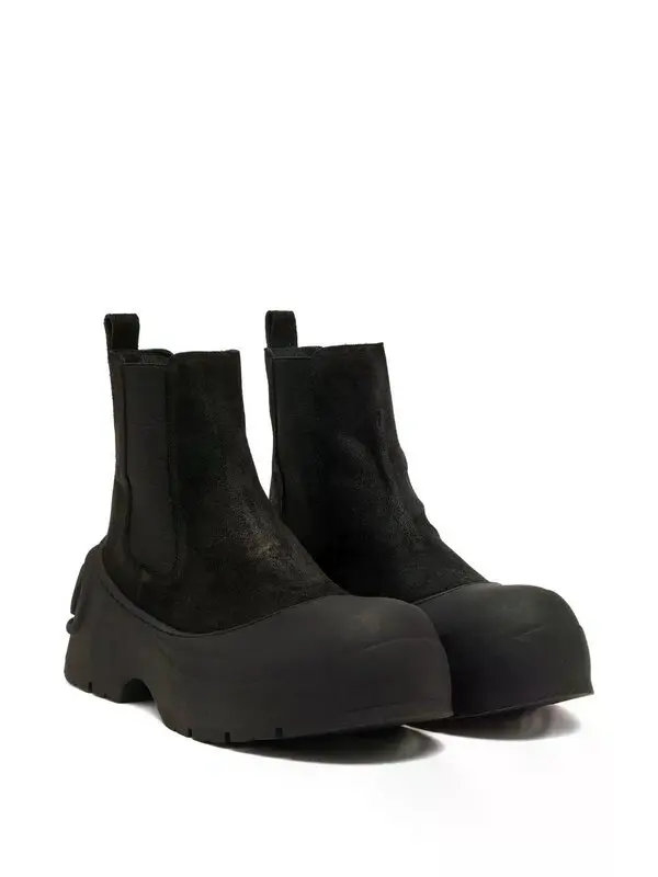 DIESEL Logo-detail Toe-cap Boots