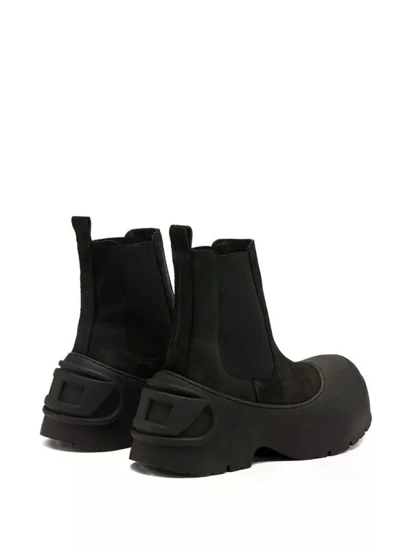 DIESEL Logo-detail Toe-cap Boots