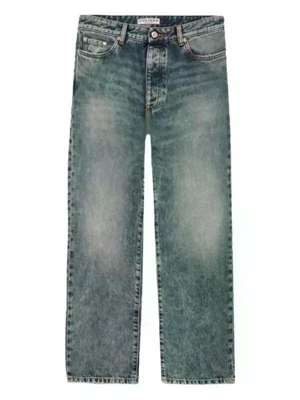 ICON DENIM LA Buttoned Straight-leg Jeans