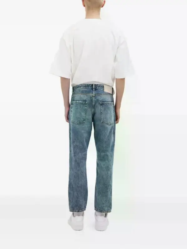 ICON DENIM LA Buttoned Straight-leg Jeans
