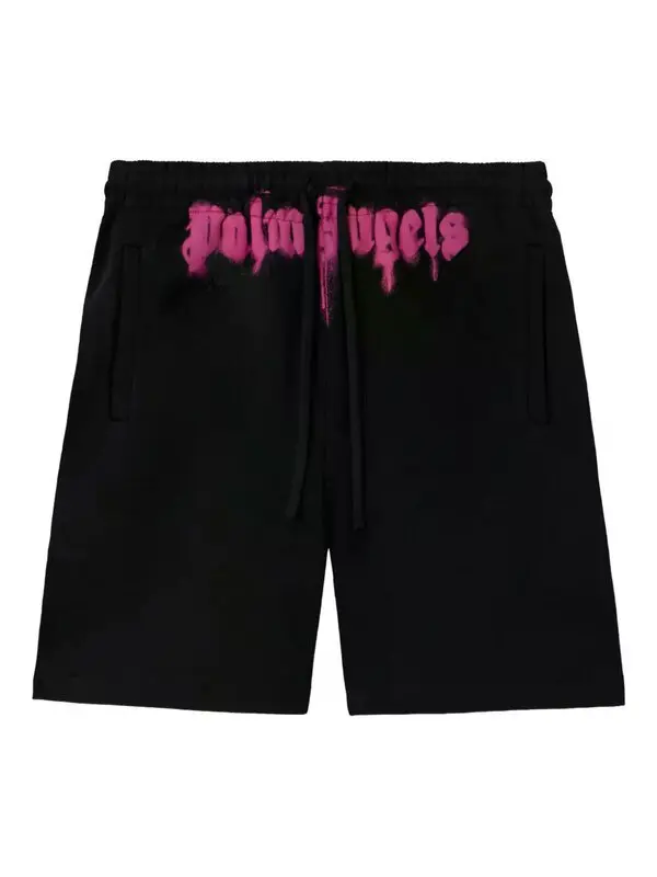 Palm Angels Sprayed Logo Shorts