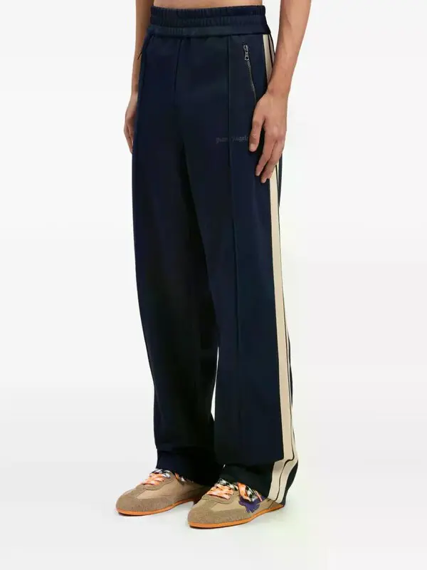 Palm Angels Logo Zip Classic Track Pants - Blue