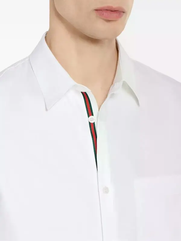 Gucci Web Jacquard-detail Shirt