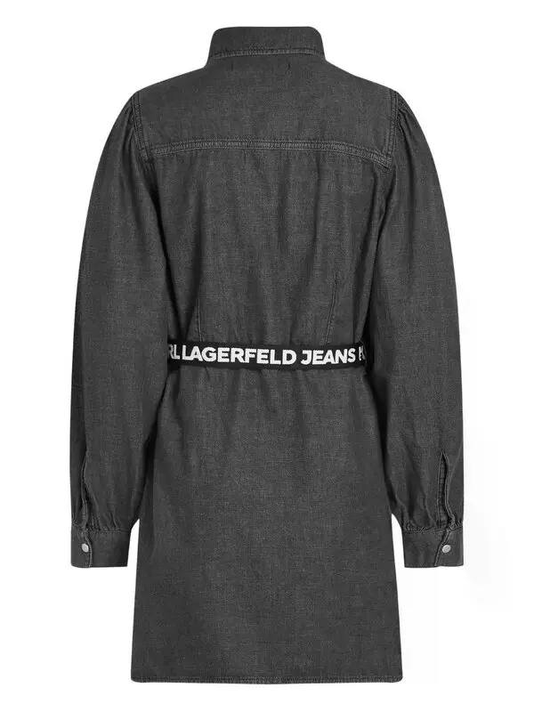 Karl Lagerfeld Belted Denim Shirt Dress