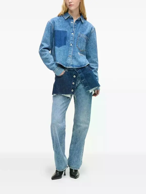 Karl Lagerfeld Layered Straight Leg Jeans