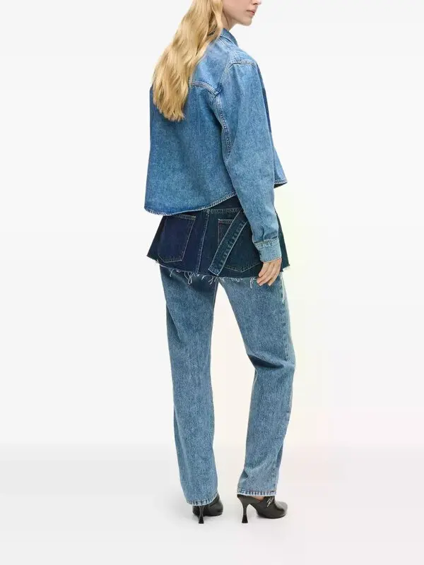 Karl Lagerfeld Layered Straight Leg Jeans