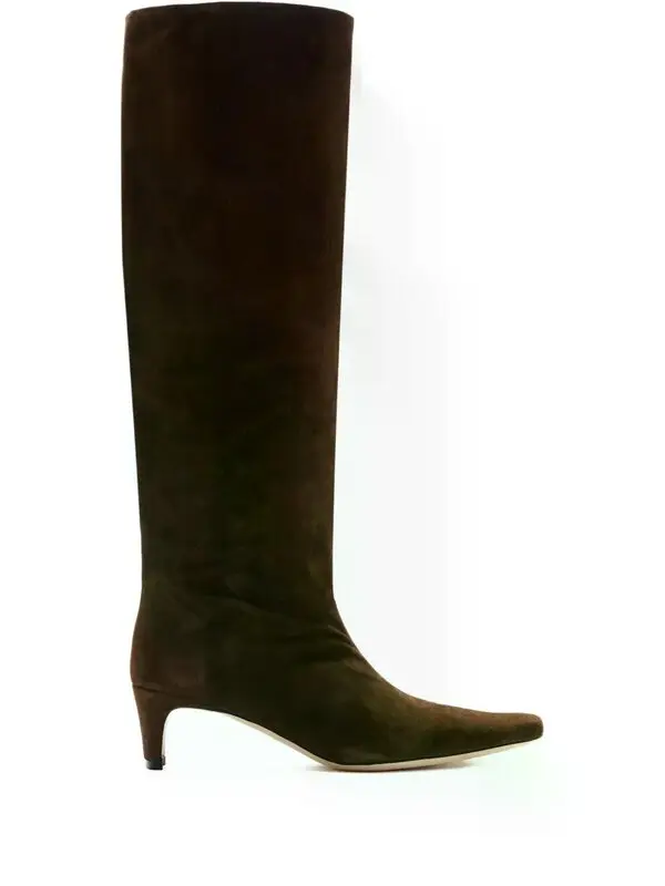 Staud Wally Pointed Knee High Boots - Brown