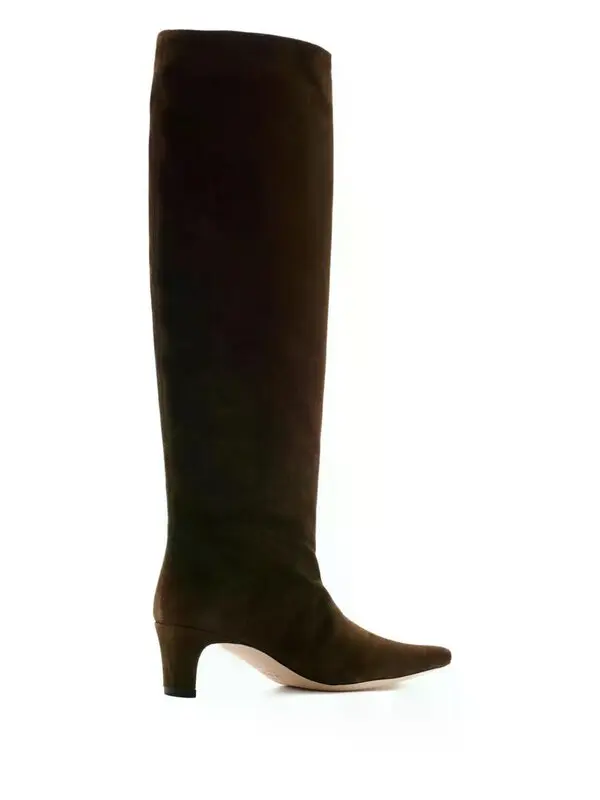 Staud Wally Pointed Knee High Boots - Brown