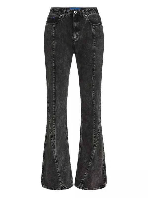 Karl Lagerfeld High-rise Flared Jeans - Grey