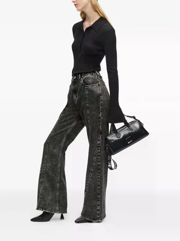 Karl Lagerfeld High-rise Flared Jeans - Grey