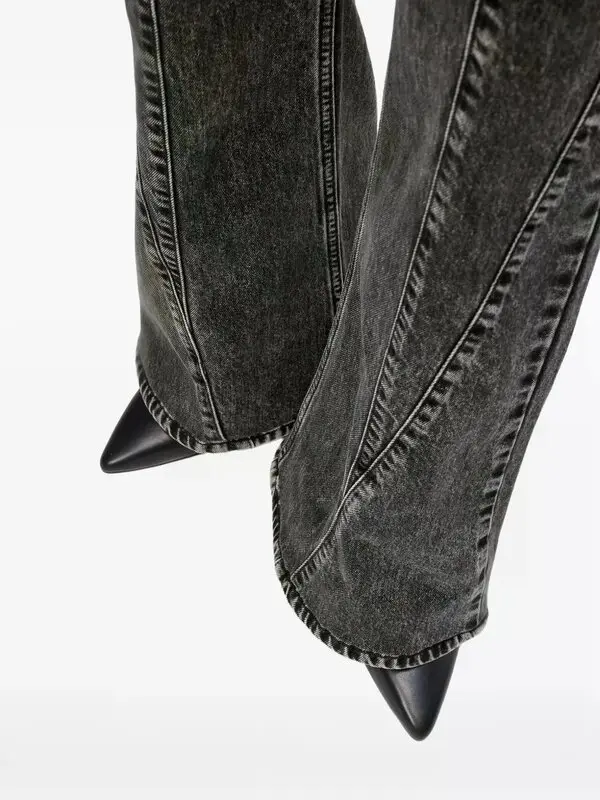 Karl Lagerfeld High-rise Flared Jeans - Grey