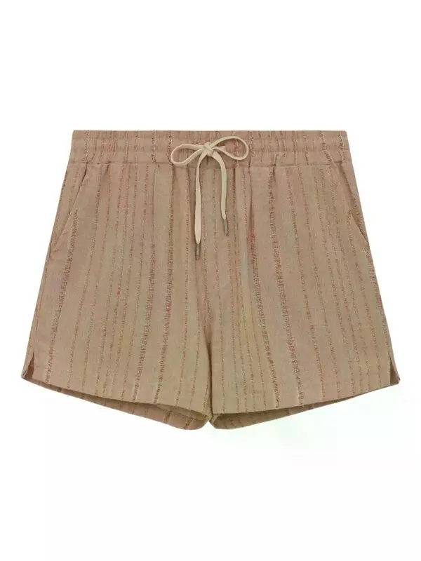 MISCI Jarro Drawstring Striped Shorts - Neutrals