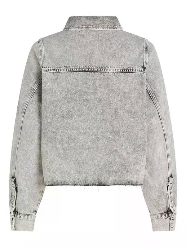 Karl Lagerfeld Bleached Denim Shirt