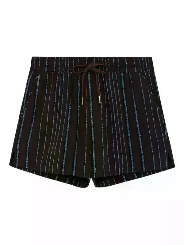 MISCI Jarro Striped Shorts - Brown