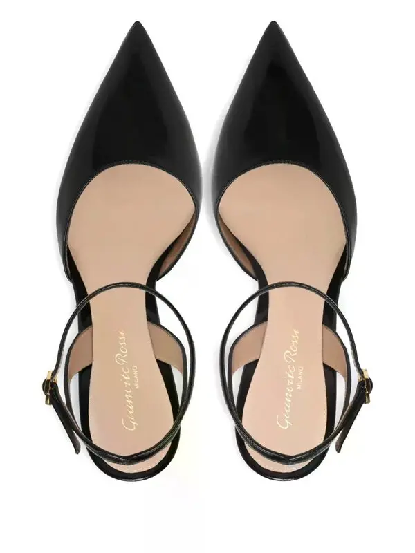 GIANVITO ROSSI 115mm Cara Ankle-strap Heeled Pumps - Black