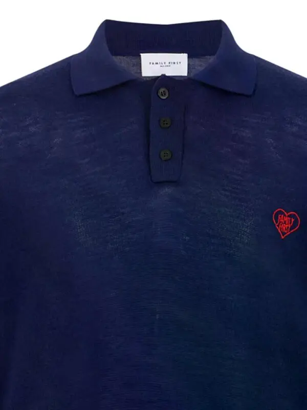 FAMILY FIRST Logo-embroidered Polo Shirt