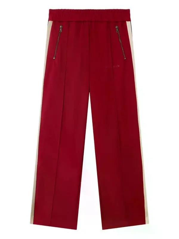 Palm Angels Zip-up Side-stripe Track Pants - Red