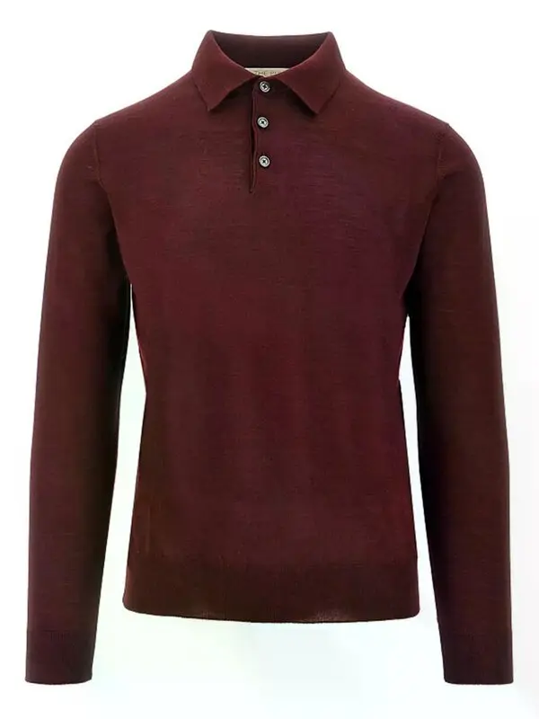 THE M Buttoned Polo Shirt - Red