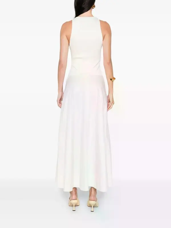ST. AGNI Asymmetric Maxi Dress - Neutrals