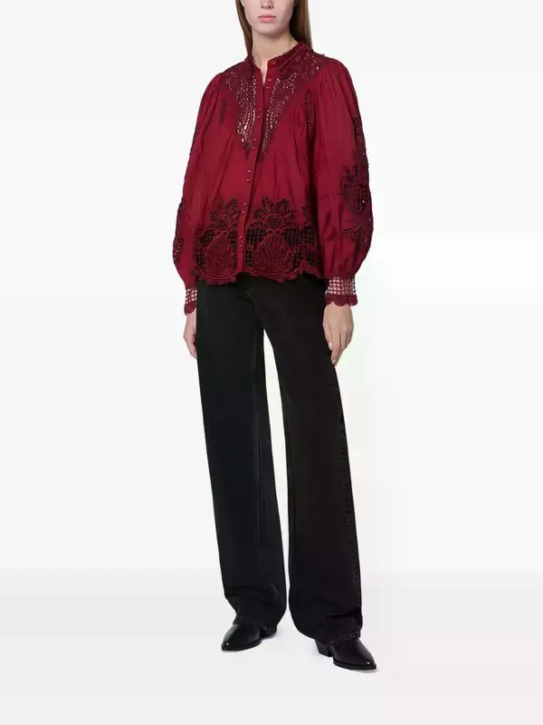 Farm Rio Embroidered Blouse