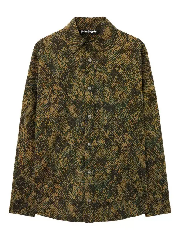 Palm Angels Logo Snake Overshirt