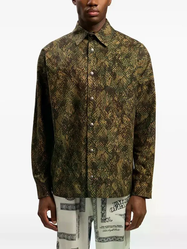 Palm Angels Logo Snake Overshirt