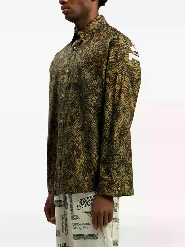 Palm Angels Logo Snake Overshirt