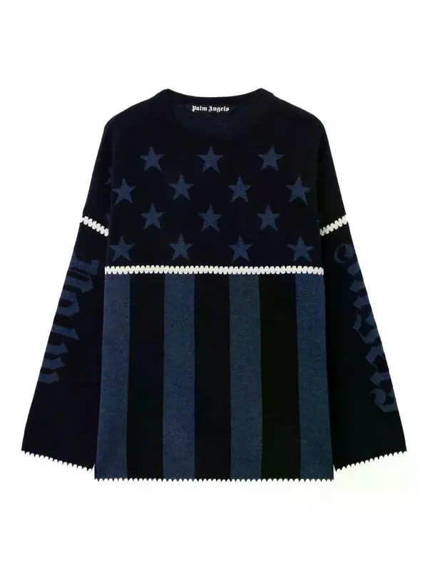 Palm Angels Stars And Stripes Sweater