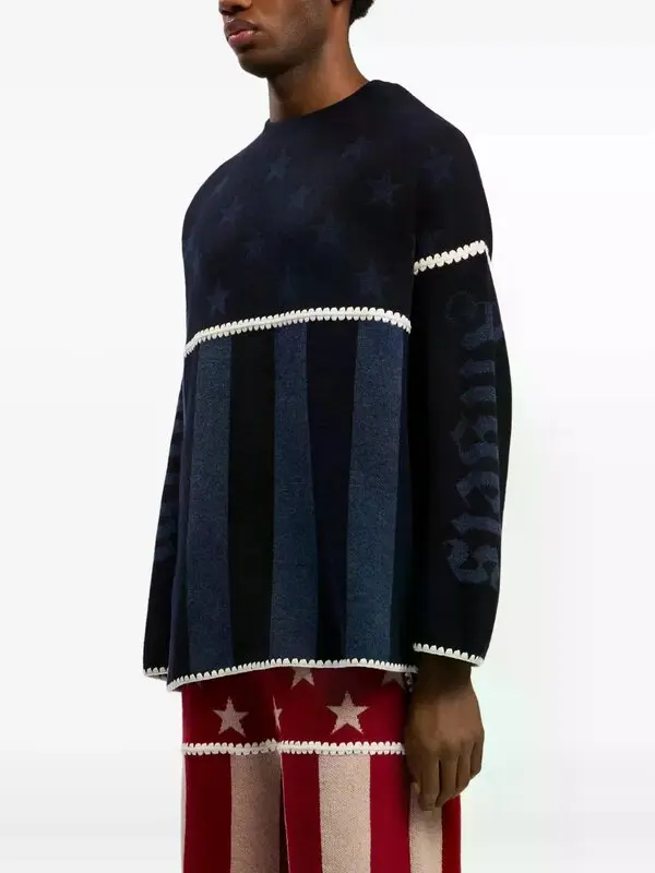 Palm Angels Stars And Stripes Sweater