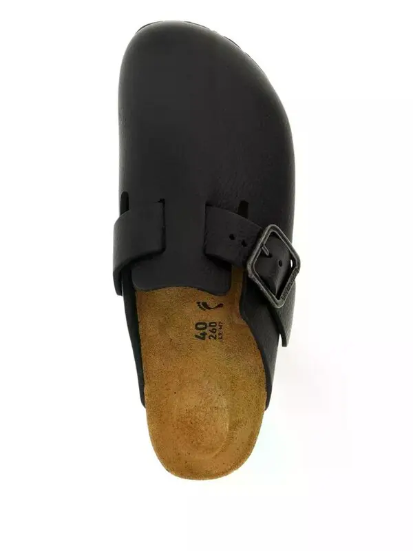 BIRKENSTOCK Boston Wb Buckle Mules - Black