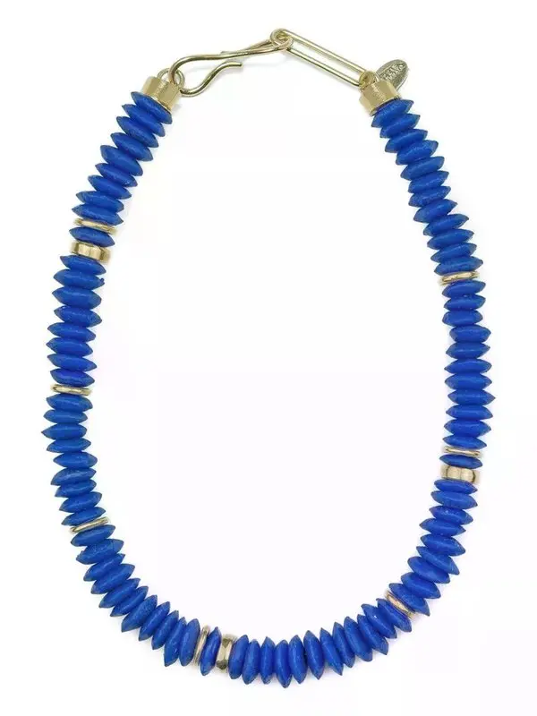 LIZZIE FORTUNATO Laguna Beaded Necklace - Blue