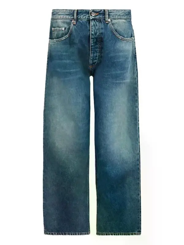ICON DENIM LOS ANGELES Washed Straight-leg Jeans