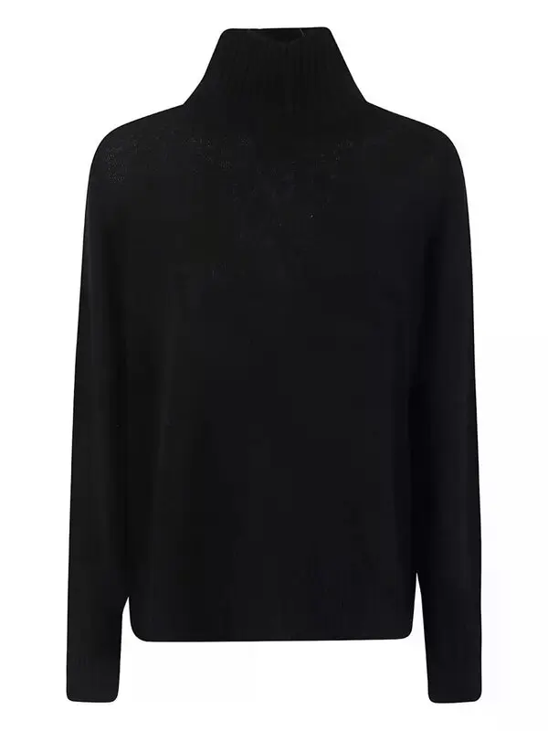 ALLUDE High-neck Sweater - Black
