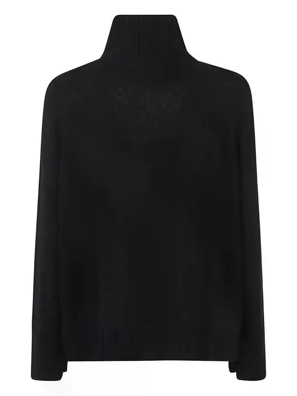 ALLUDE High-neck Sweater - Black