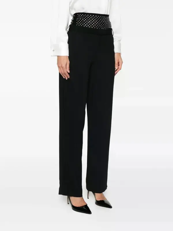 SIMONA CORSELLINI Embellished High-waisted Trousers