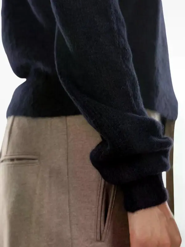 Auralee Brushed-finish Sweater - Blue