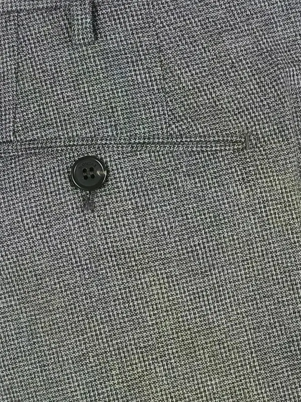 Incotex Check-pattern Trousers - Grey
