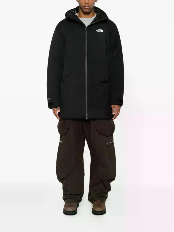 The North Face Logo-detail Hooded Parka - Black