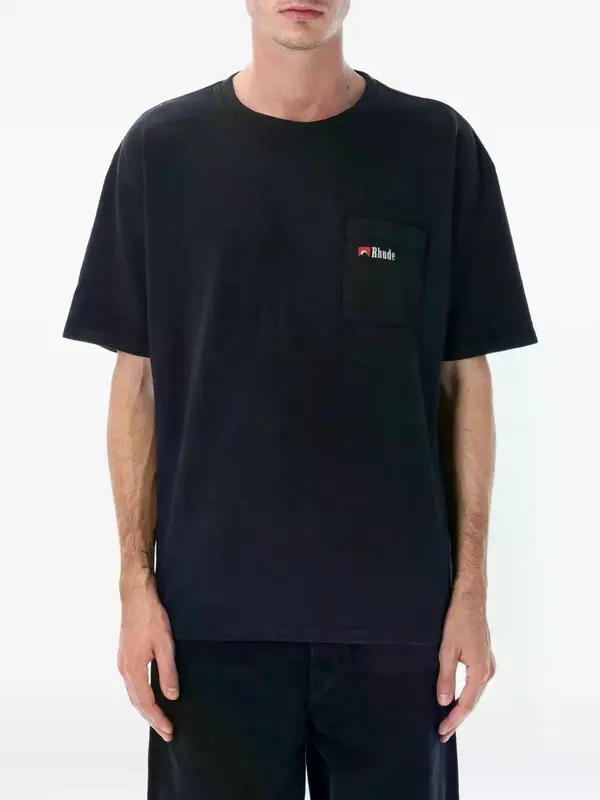 Rhude Moonlight Wolf Pocket T-shirt - Black