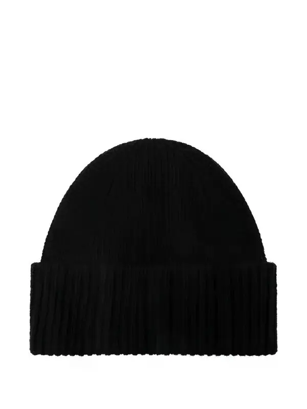 ROBERTO COLLINA Ribbed-pattern Beanie Hat - Black
