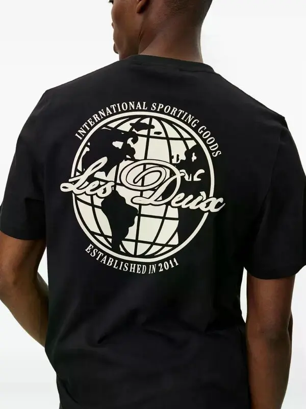 LES DEUX Ben Globe Graphic T-shirt