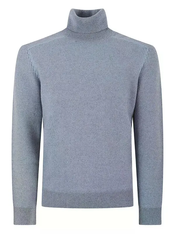 Zegna Roll-neck Sweater - Blue