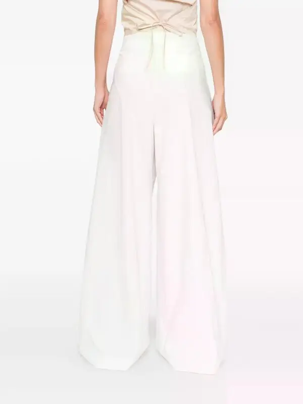 ST. AGNI Wide-leg Belted Trousers