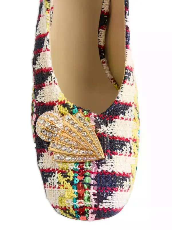 Valentino Garavani Adamantine Sequin-embellished Pumps - Neutrals