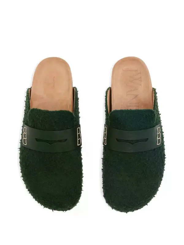 JW Anderson Felt Loafers - Green