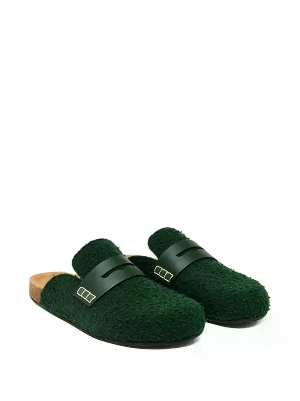 JW Anderson Felt Loafers - Green