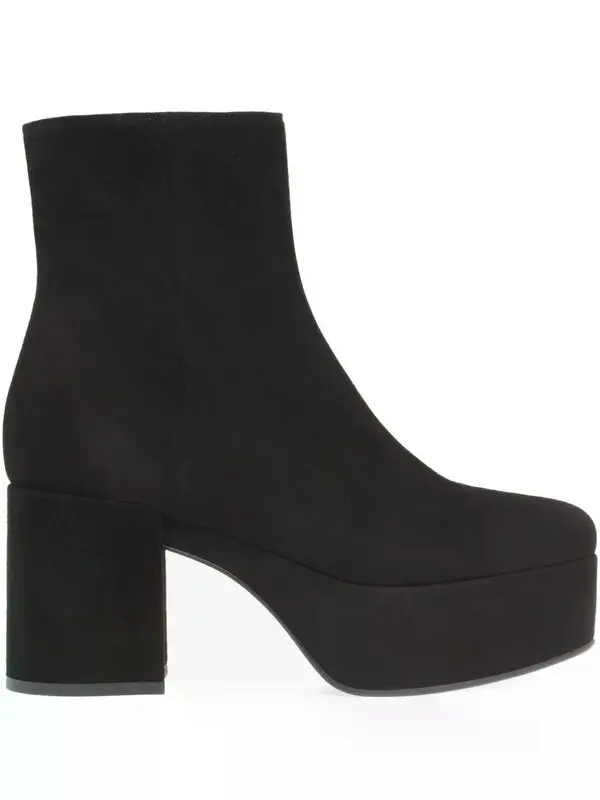 GIANVITO ROSSI Sally Platform Ankle Boots - Black