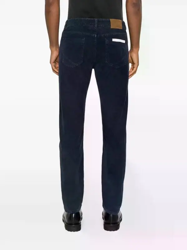 Incotex Logo Patch Trousers